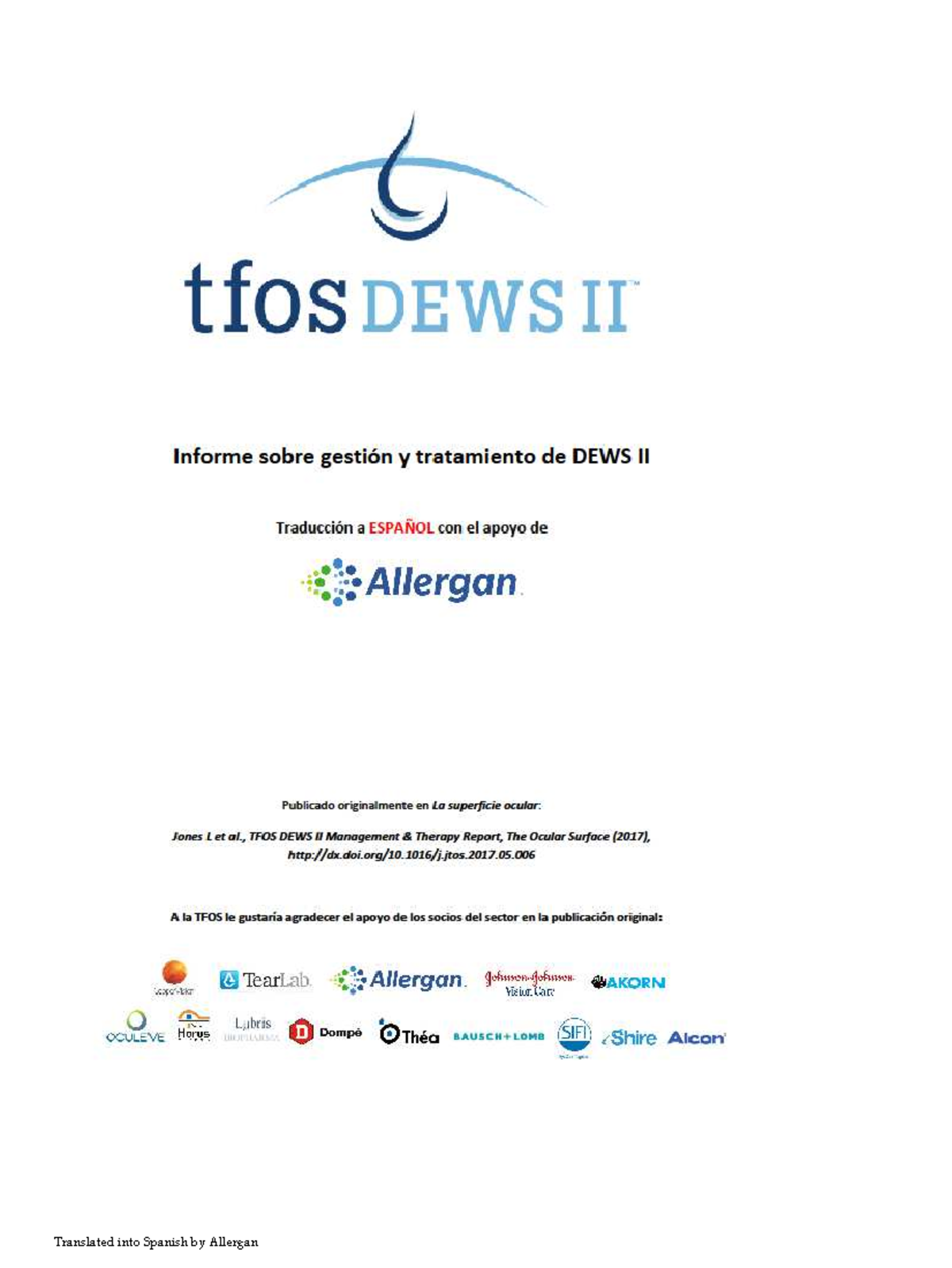 TFOS DEWS II ES Management t - Optometria - Unisalle - Studocu