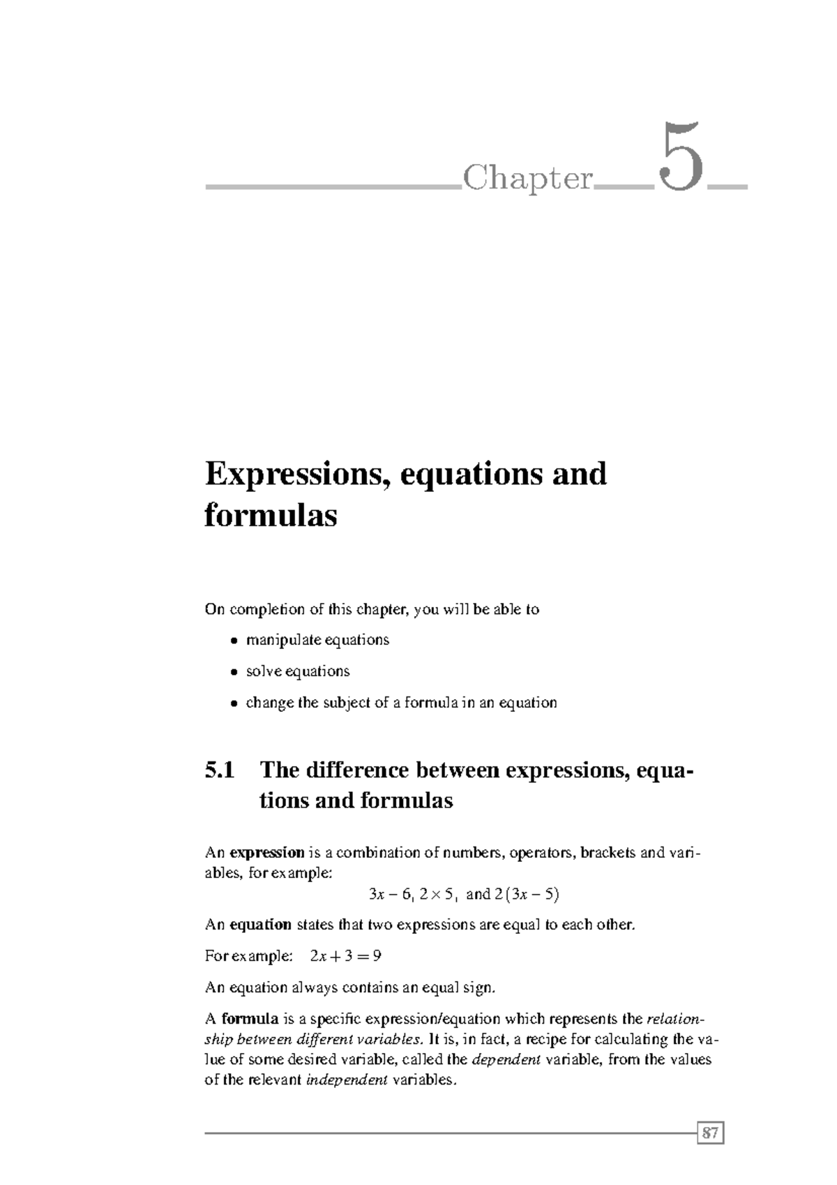 BNU1501 SG1 1 E 2019 +-+Chapter+5 - Chapter 5 Expressions, equations ...