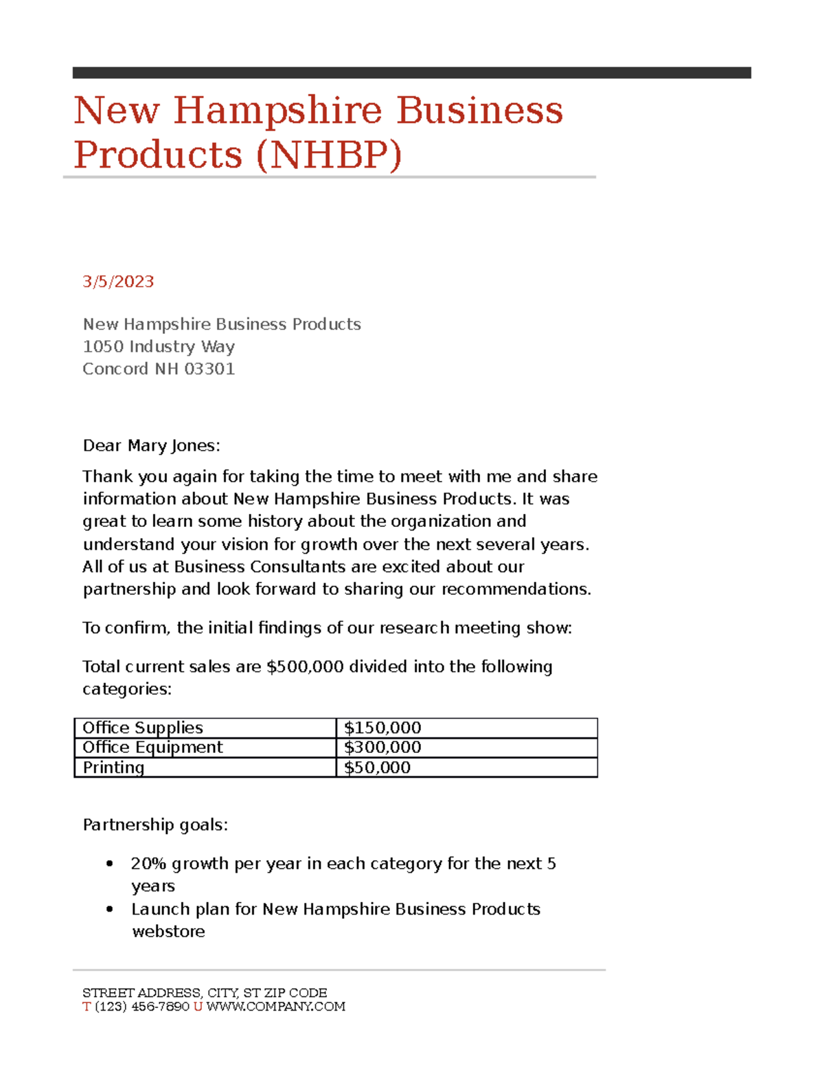 IT100 1-3 Journal - New Hampshire Business Products (NHBP) 3/5/ New ...