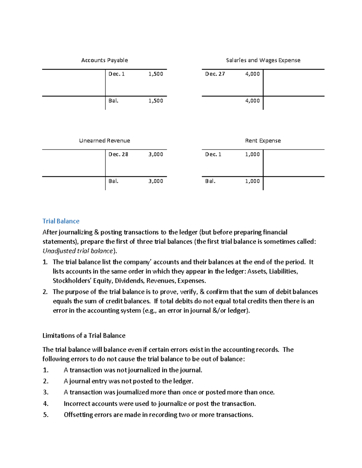 Chapter 2 page 17 and page 18 - Accounts Payable Salaries and Wages ...