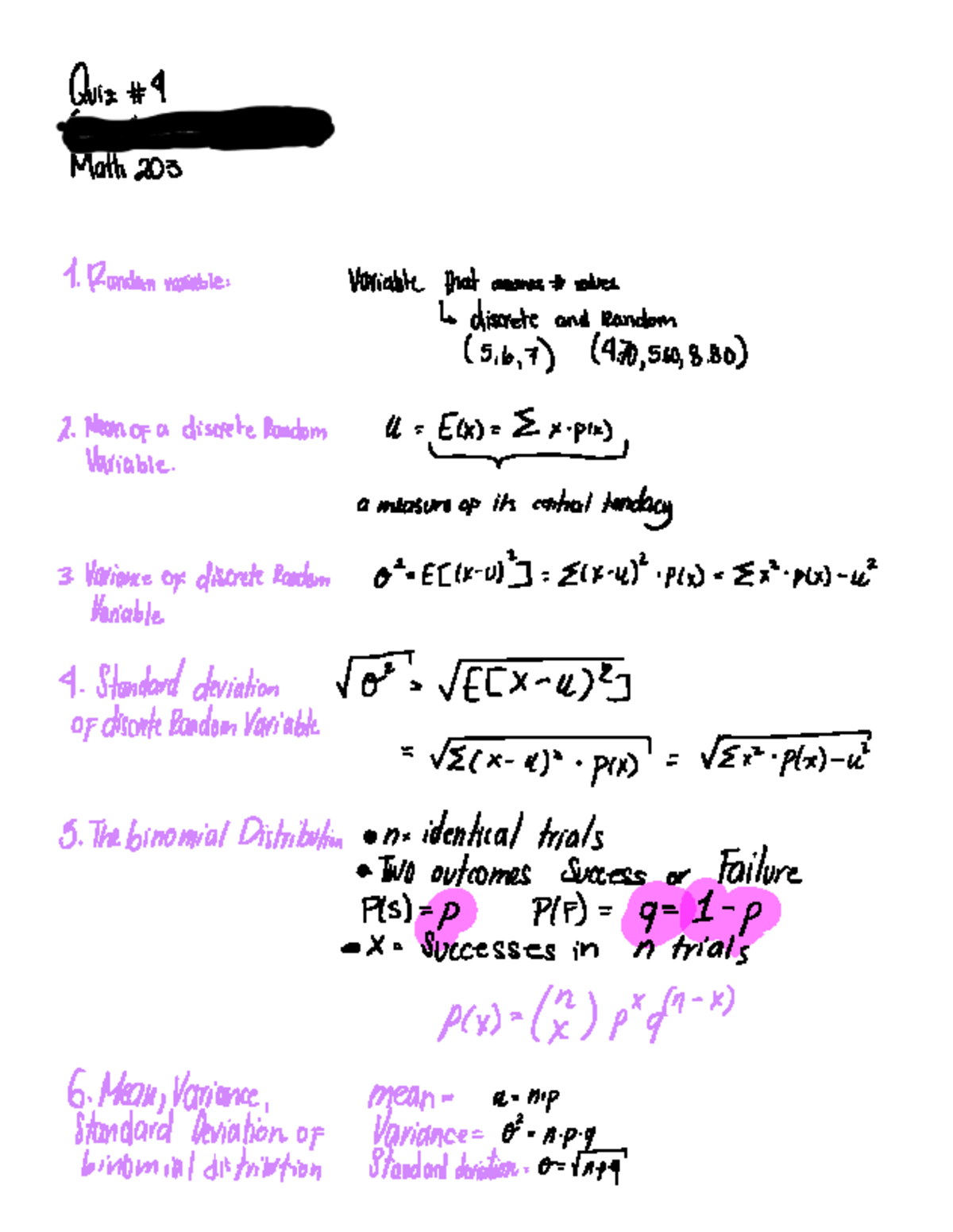 Quiz 4 - Summary Principles of Statistics 1 - Quiz # Gonzalez Escudero ...