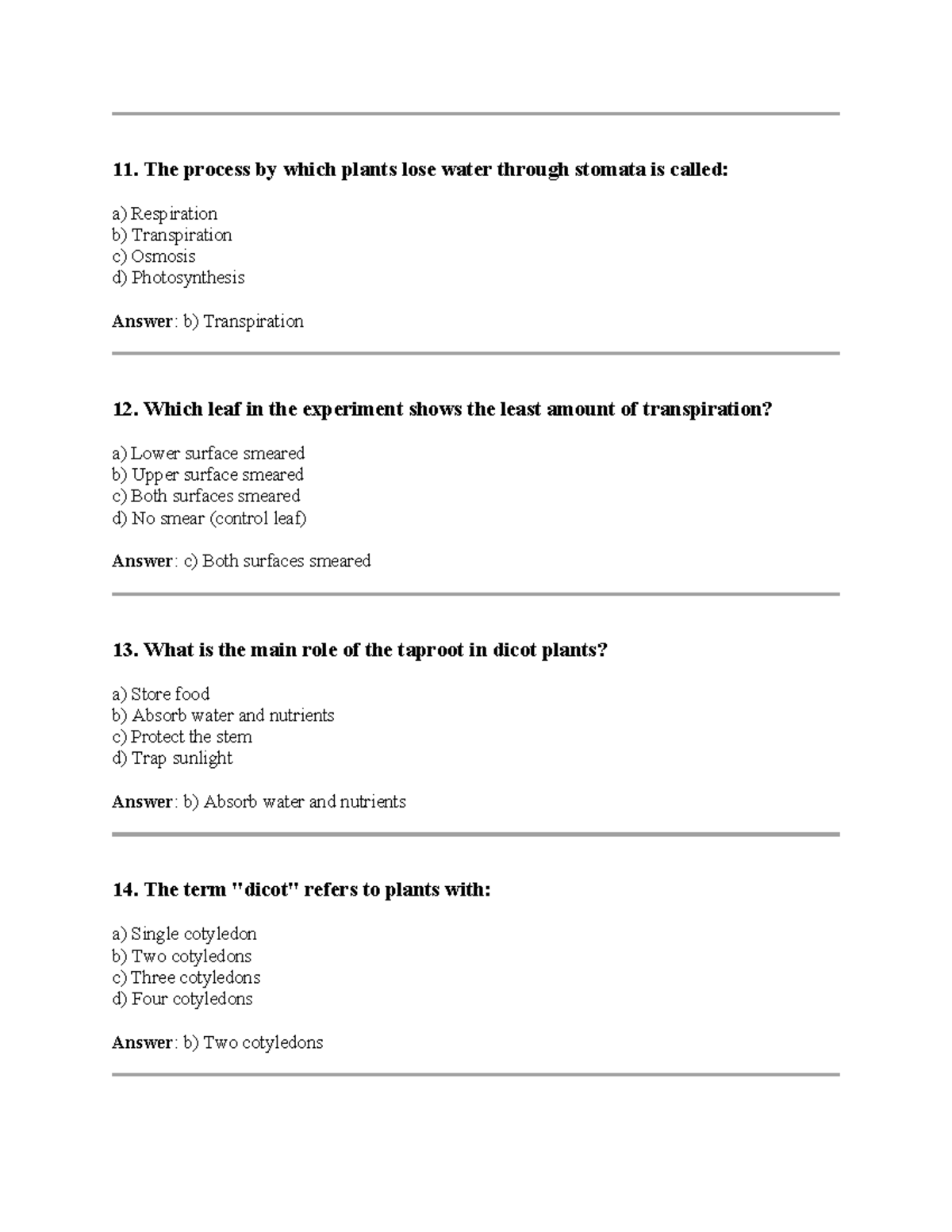 Adddada - Notes Fil - 11. The process by which plants lose water ...
