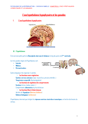 sujet session 1 endocrino - 1- La communication hormonale : A- Une ...