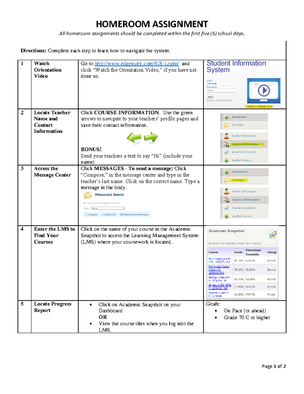 Student Checklist Scavenger Hunt FT - HOMEROOM ASSIGNMENT All homeroom ...