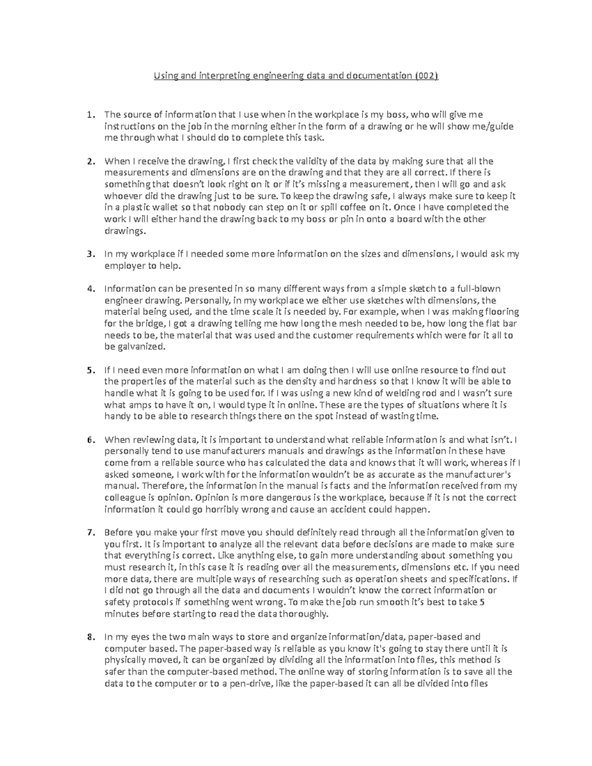 003 - Using and communicating technical Information - Using and ...