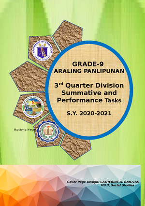 Activity sheet TVL q3 activity 3 3 - TVL- AFA (ORGANIC AGRICULTURE ...