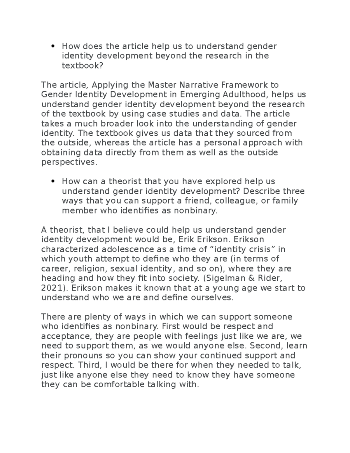 Psy 211 discussion 6-1 - How does the article help us to understand ...