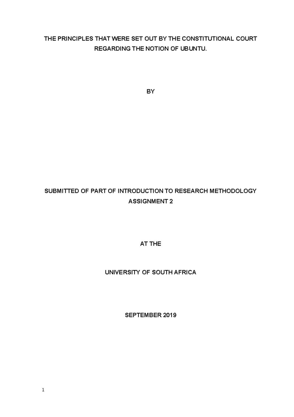 THE Principles THAT WERE SET OUT BY THE Constitutional Court Regarding ...