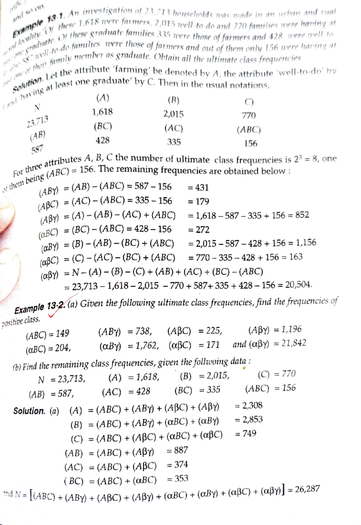 Theory of attributes 2 - A part of general elective, basic Statistics ...
