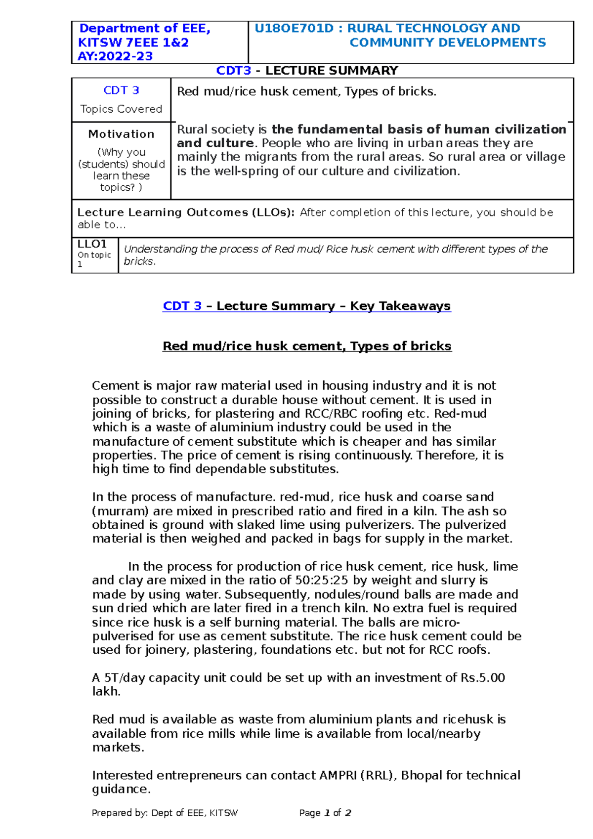 RTCD CDT 3 22-23 - 3eeeeee - Department of EEE, KITSW 7EEE 1& AY:2022 ...