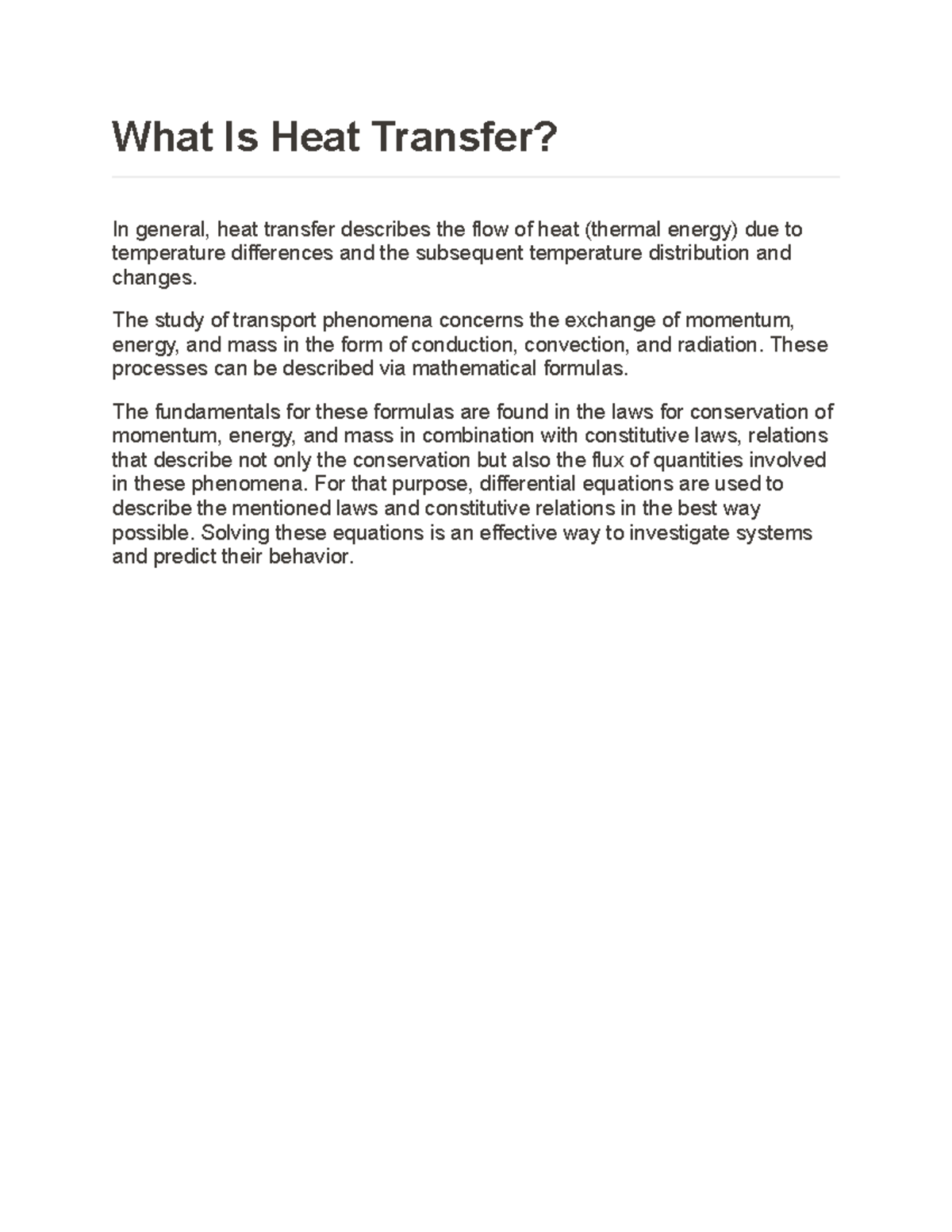 Definition of heat transfer with sample problems - What Is Heat ...