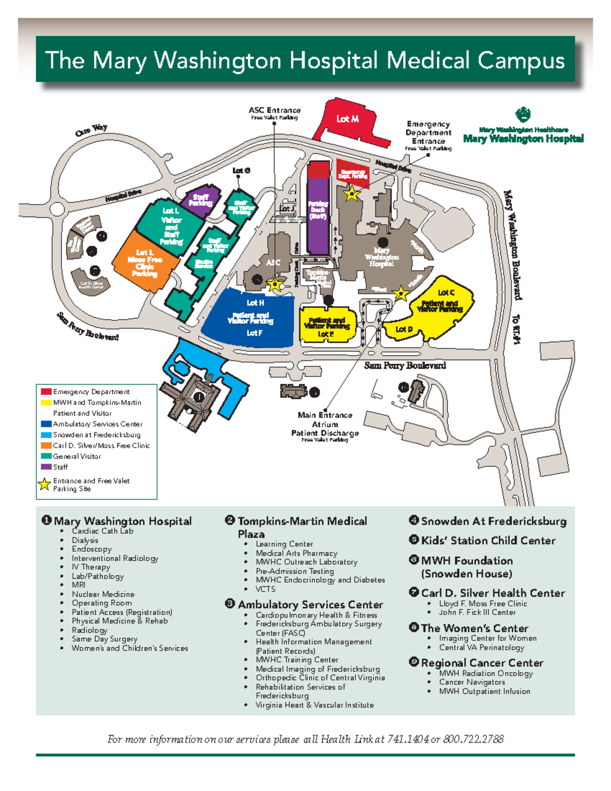 Map MWH Campus - other - Carl D. SilverHealth Center ASC Entrance Free ...