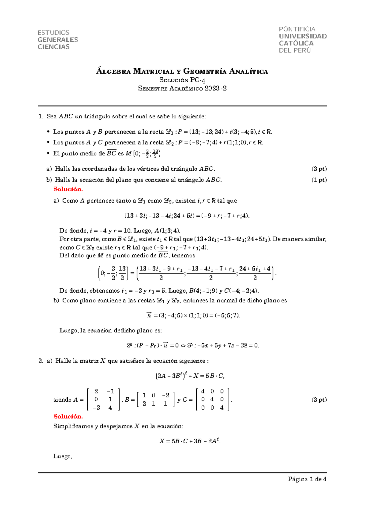 PC4-Solución - ESTUDIOS GENERALES CIENCIAS PONTIFICIA UNIVERSIDAD ...