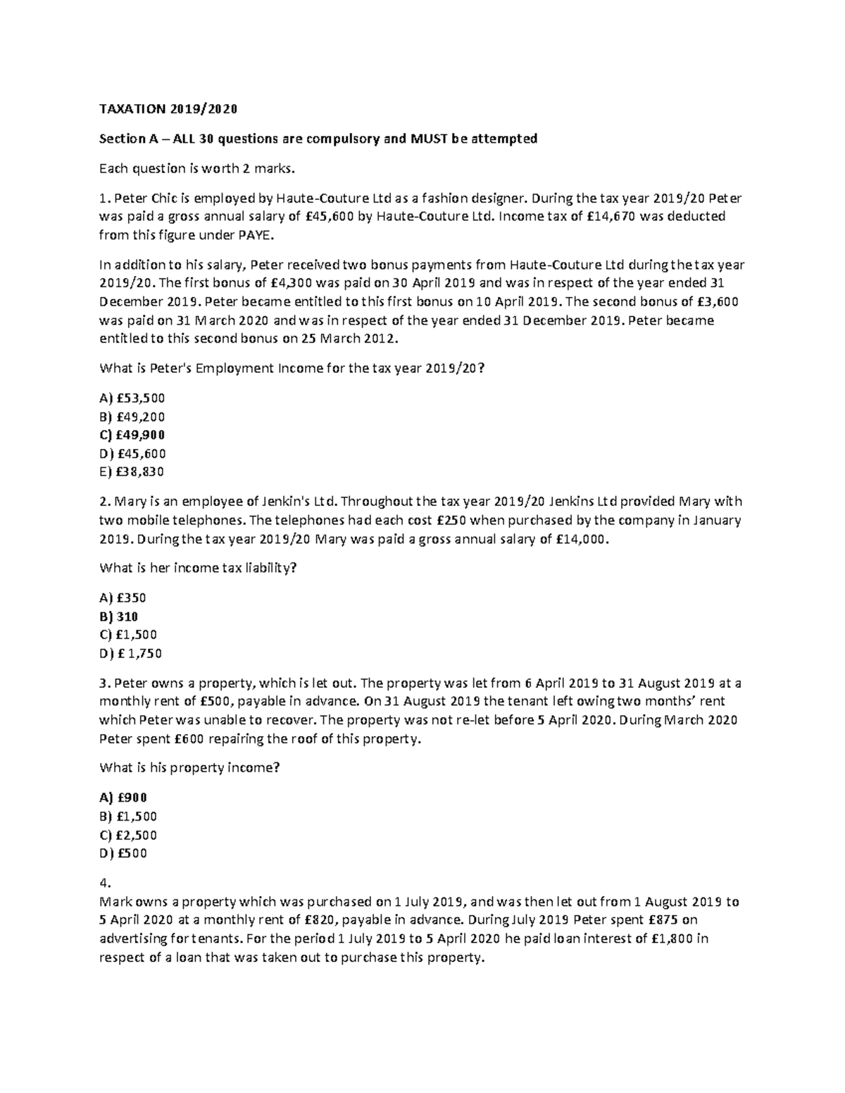 Taxation Notes For Acca Warning Tt Undefined Function 22 Warning Tt Undefined Function
