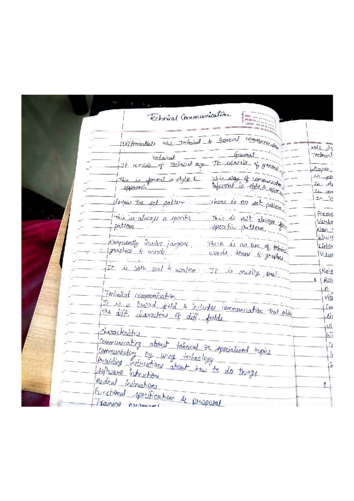Technical-communication-n Handwritten notes - Communication Skills ...