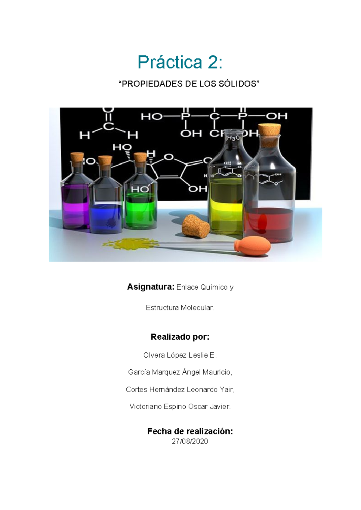 Prac 2 propiedades de los solidos - Práctica 2: “PROPIEDADES DE LOS ...