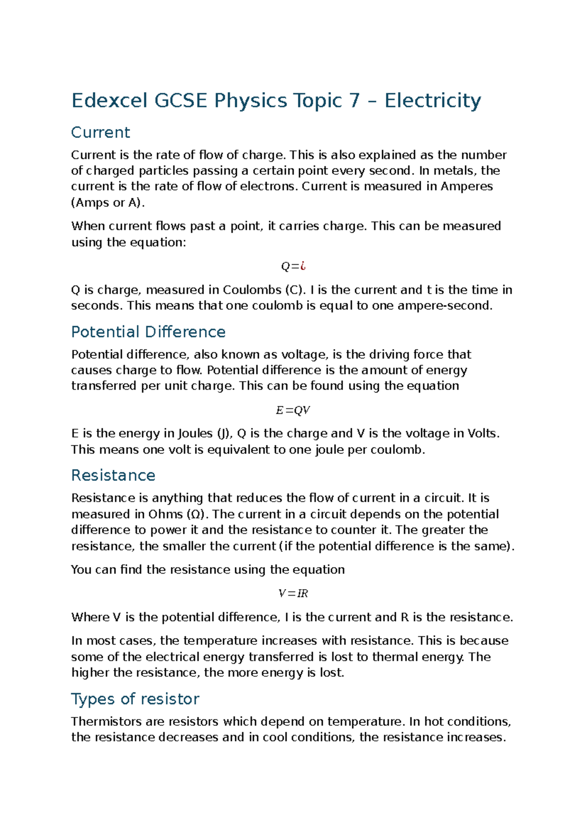 Edexcel GCSE Physics Topic 7 - This is also explained as the number of ...