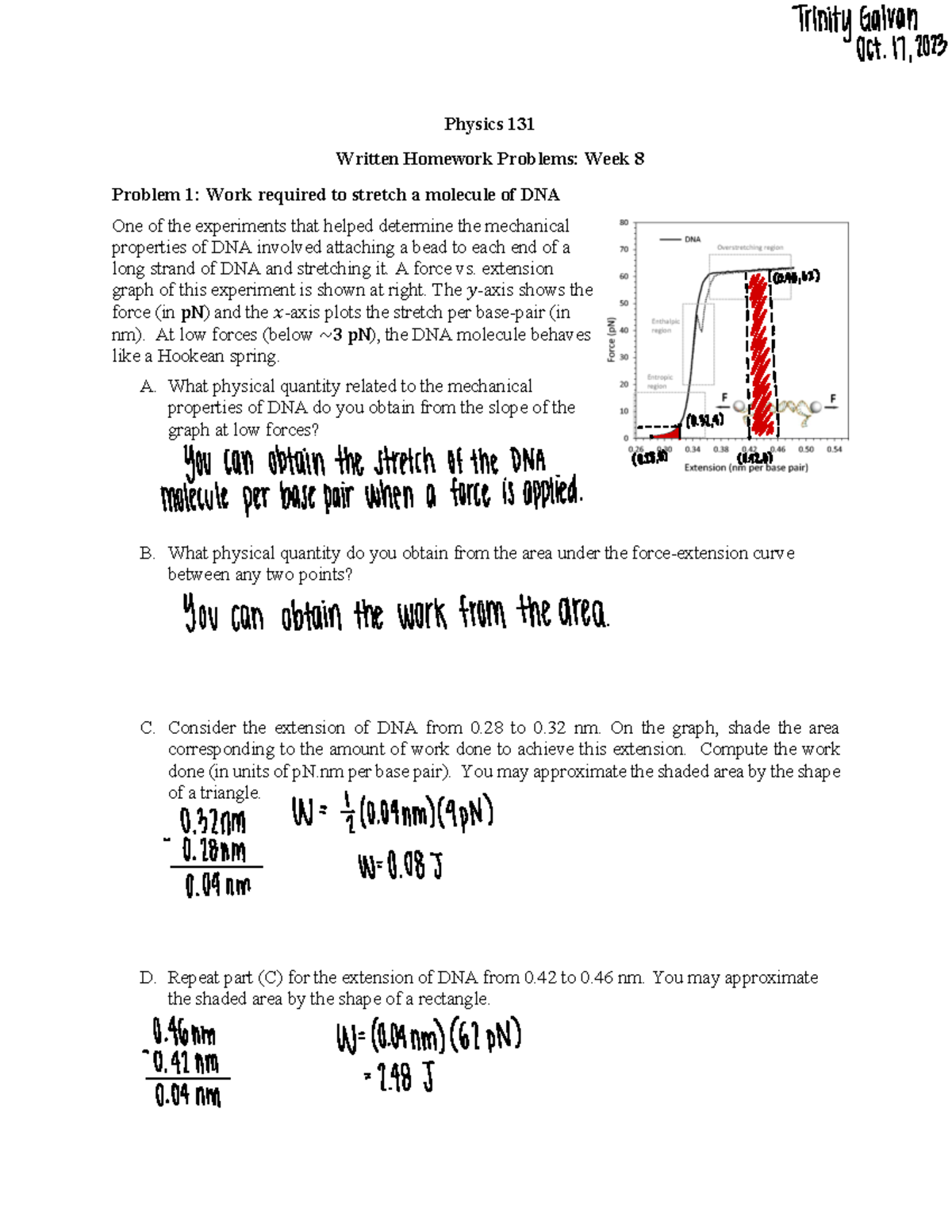 Week8 Energy Written Homework - Physics 131 Written Homework Problems ...