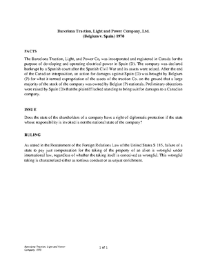 Factory at Chorzów Case 1928 - On an agreement that Poland would not ...