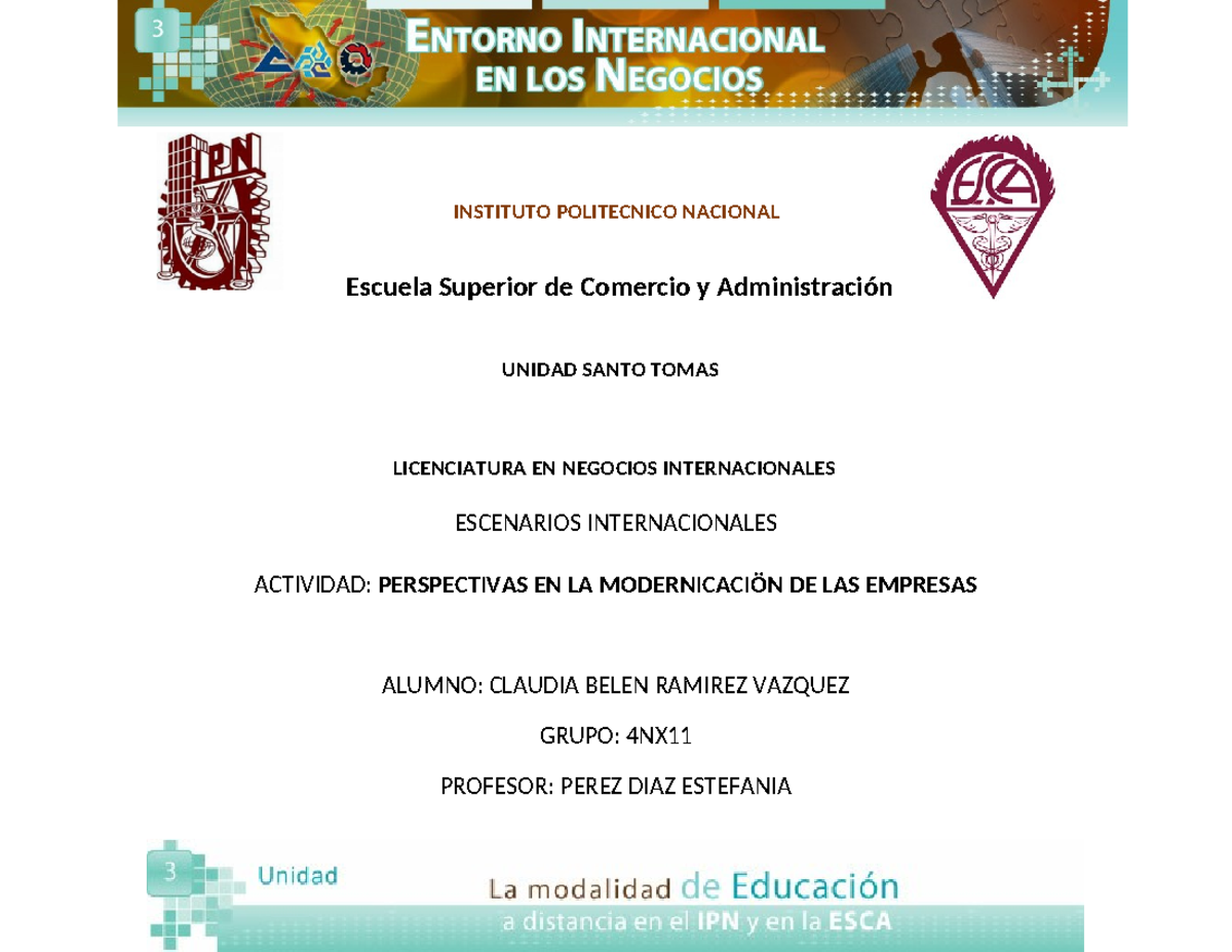 U3 A1 Ramirez Vazquez Claudia B 2 - INSTITUTO POLITECNICO NACIONAL ...