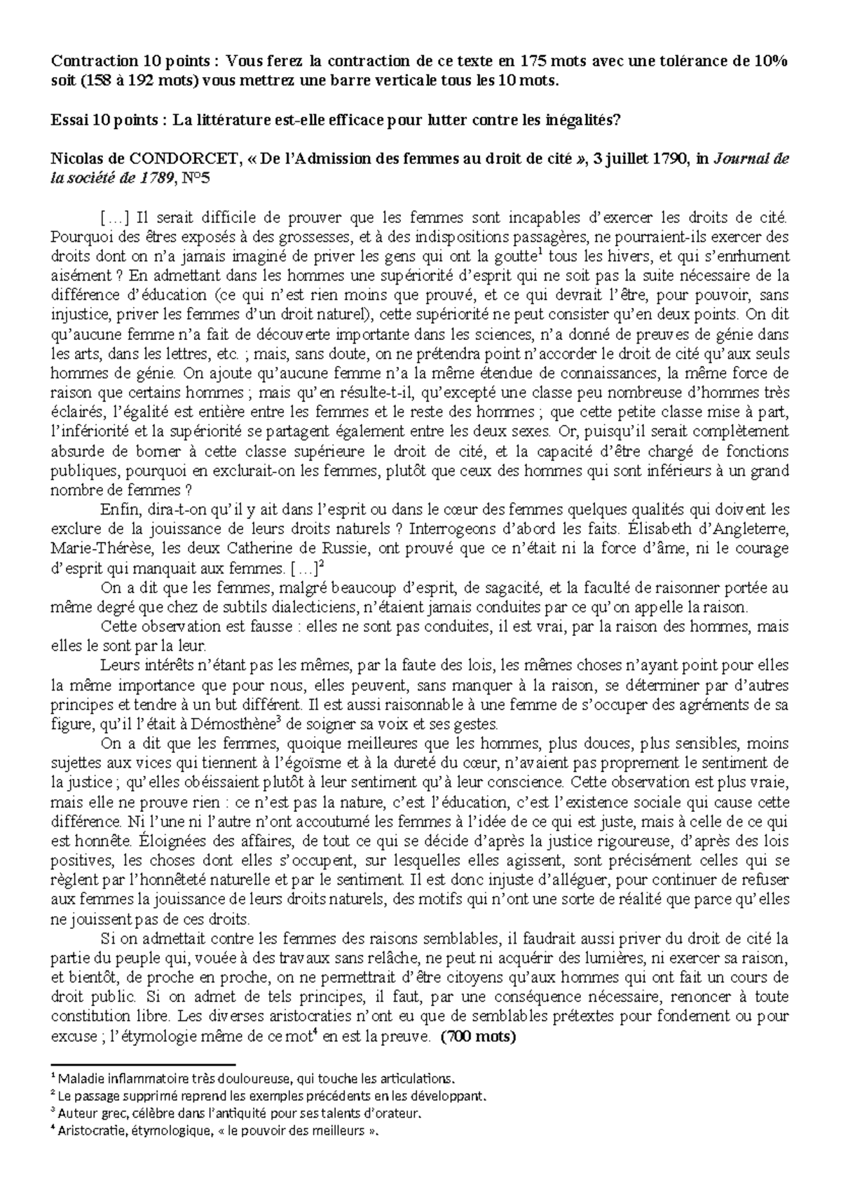 Bac blanc sti contraction essai - Contraction 10 points : Vous ferez la ...