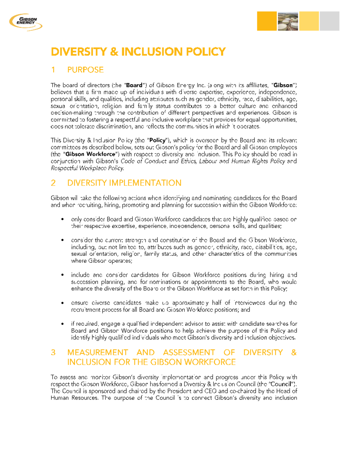 Diversity and Inclusion Policy - Marketing - • • • • • - Studocu