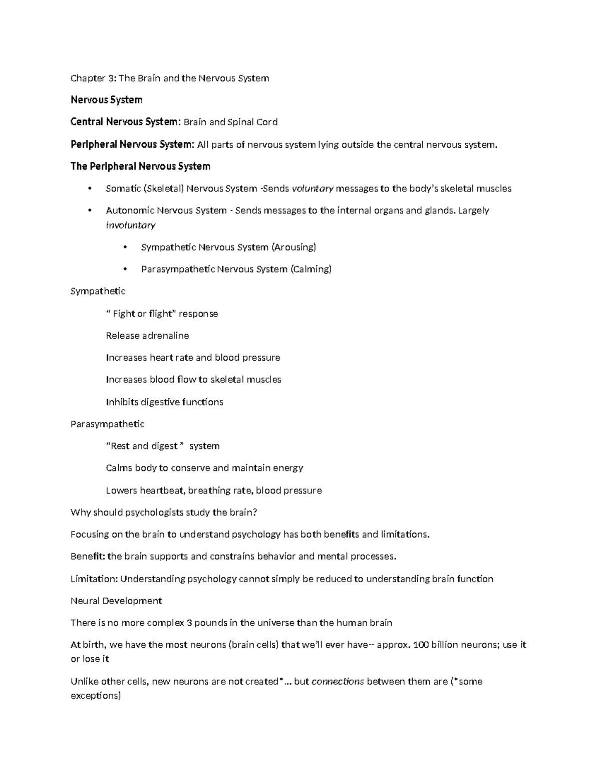 4. Nervous System and Brain(1) - Tagged - Chapter 3: The Brain and the ...