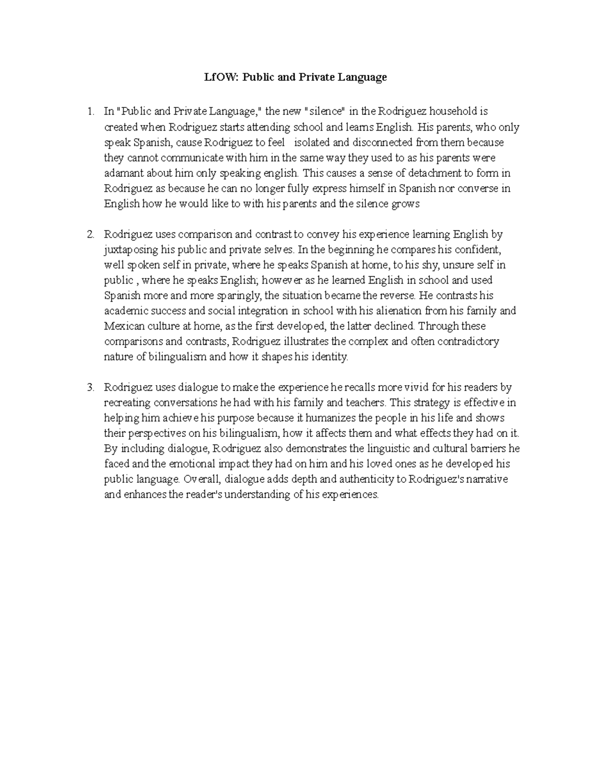 Lf OW Public and Private Language - LfOW: Public and Private Language ...