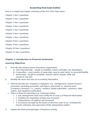 FSU Accounting Competency Exam Review - ACG 2021 - StuDocu