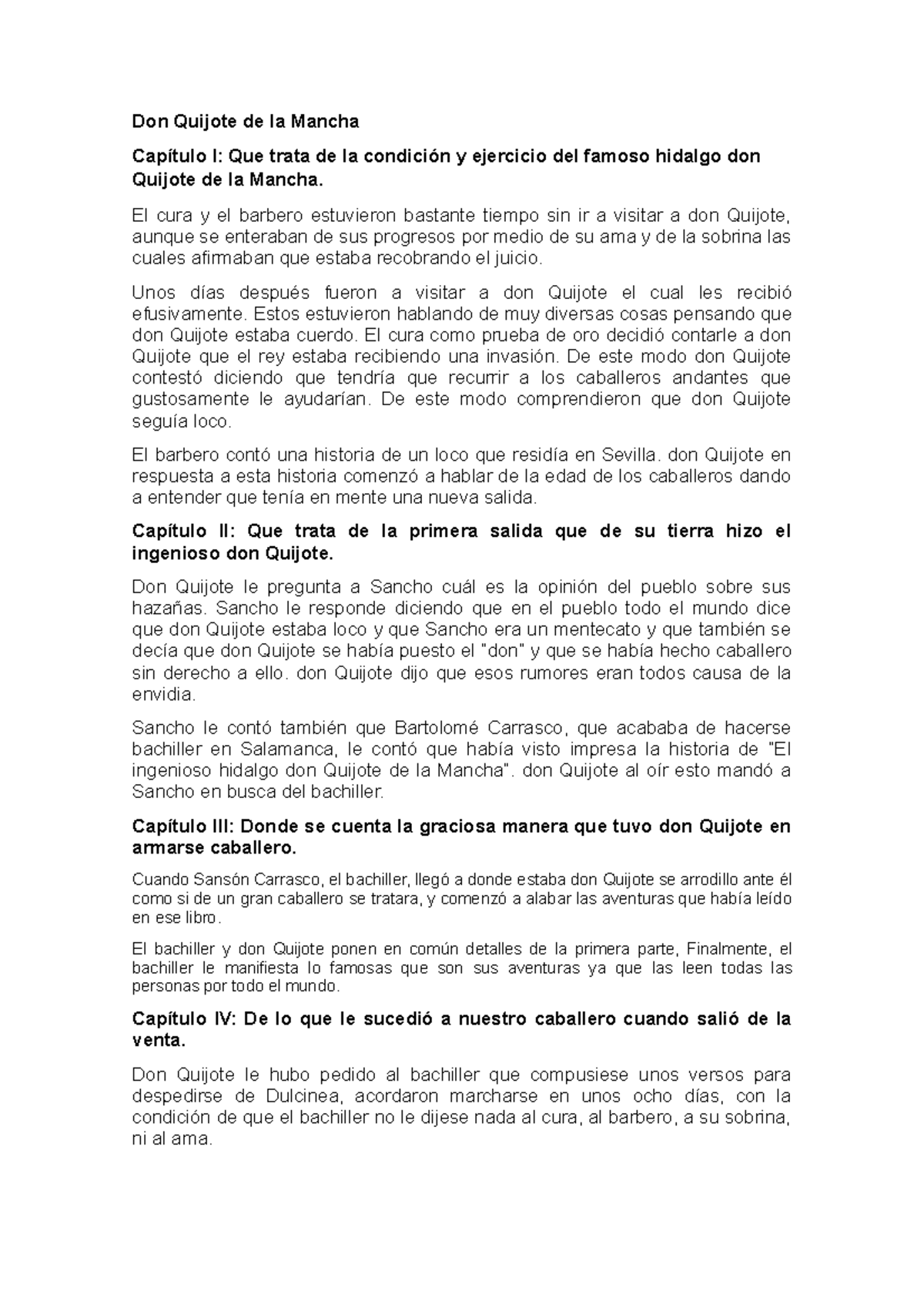 Don Quijote de la Mancha - El cura y el barbero estuvieron bastante ...