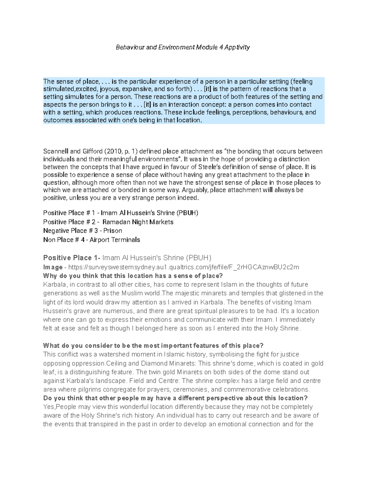 Behaviour and Environment Module 4 Apptivity - Behaviour and Environment Module 4 Apptivity The ...