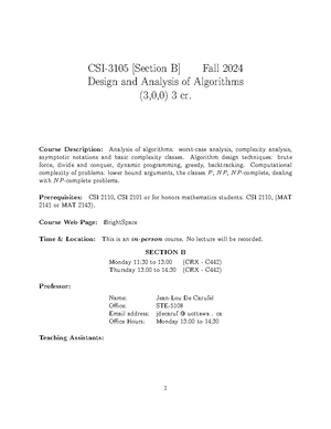 24MS - Practice midterm - CSI 2101 B/C: Discrete Structures Midterm ...