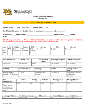 Blood Admin Studyguide for Students - Nevada State College NURS 412 ...