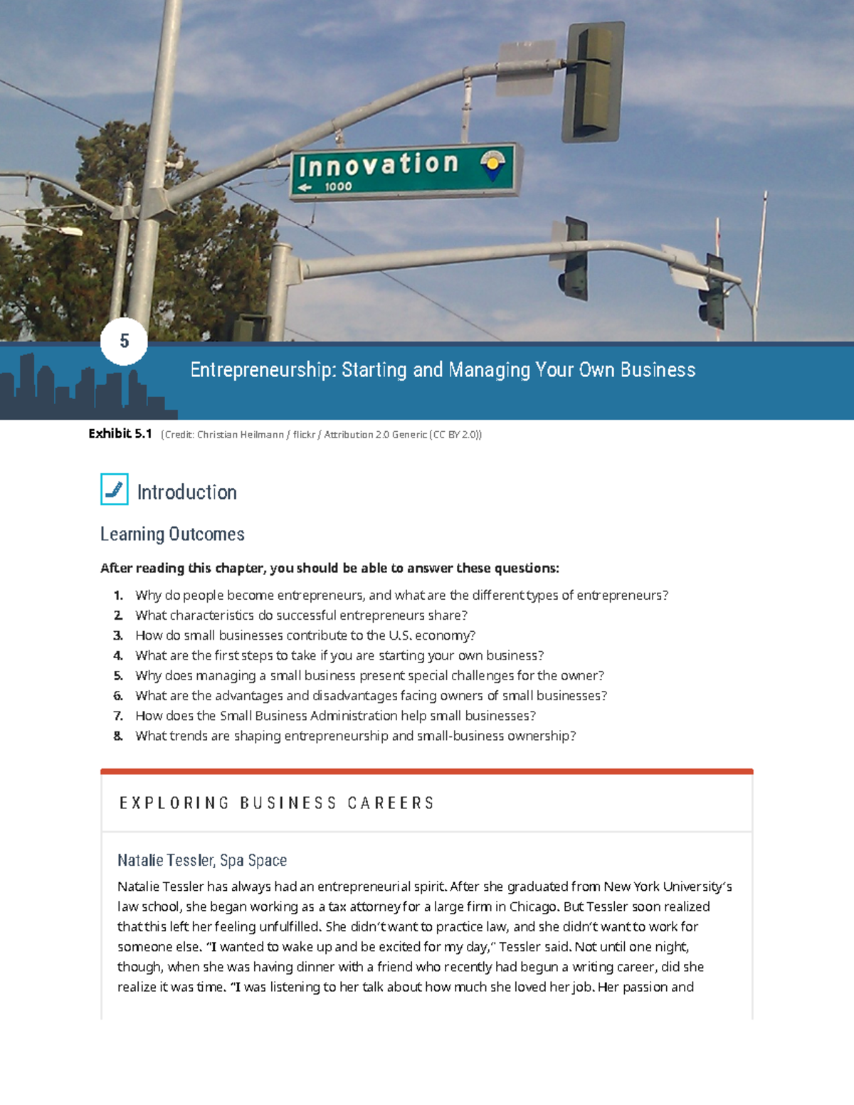 Introduction Ch05 Introduction Learning Outcomes After Reading This Chapter You Should Be