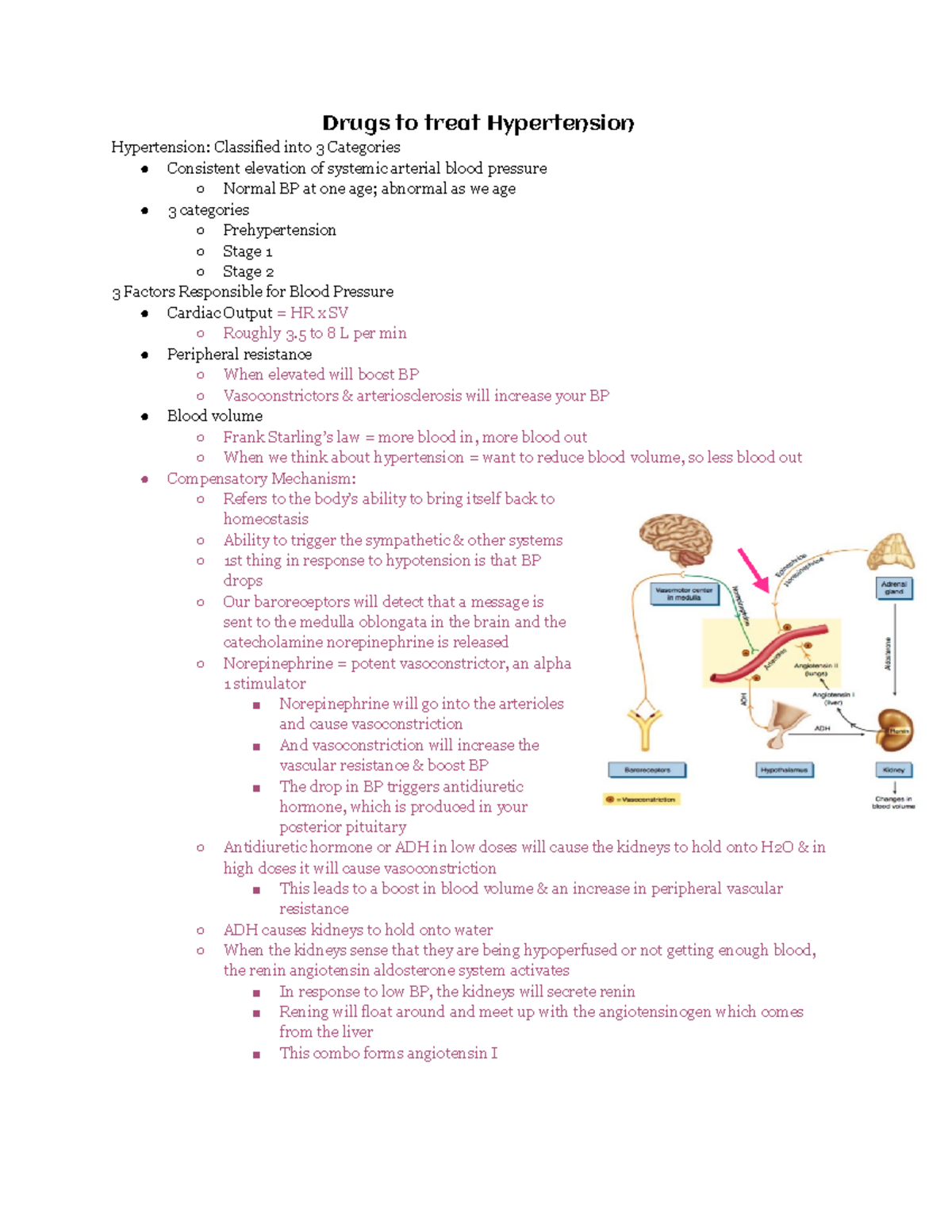Drugs to treat Hypertension - Drugs to treat Hypertension Hypertension ...