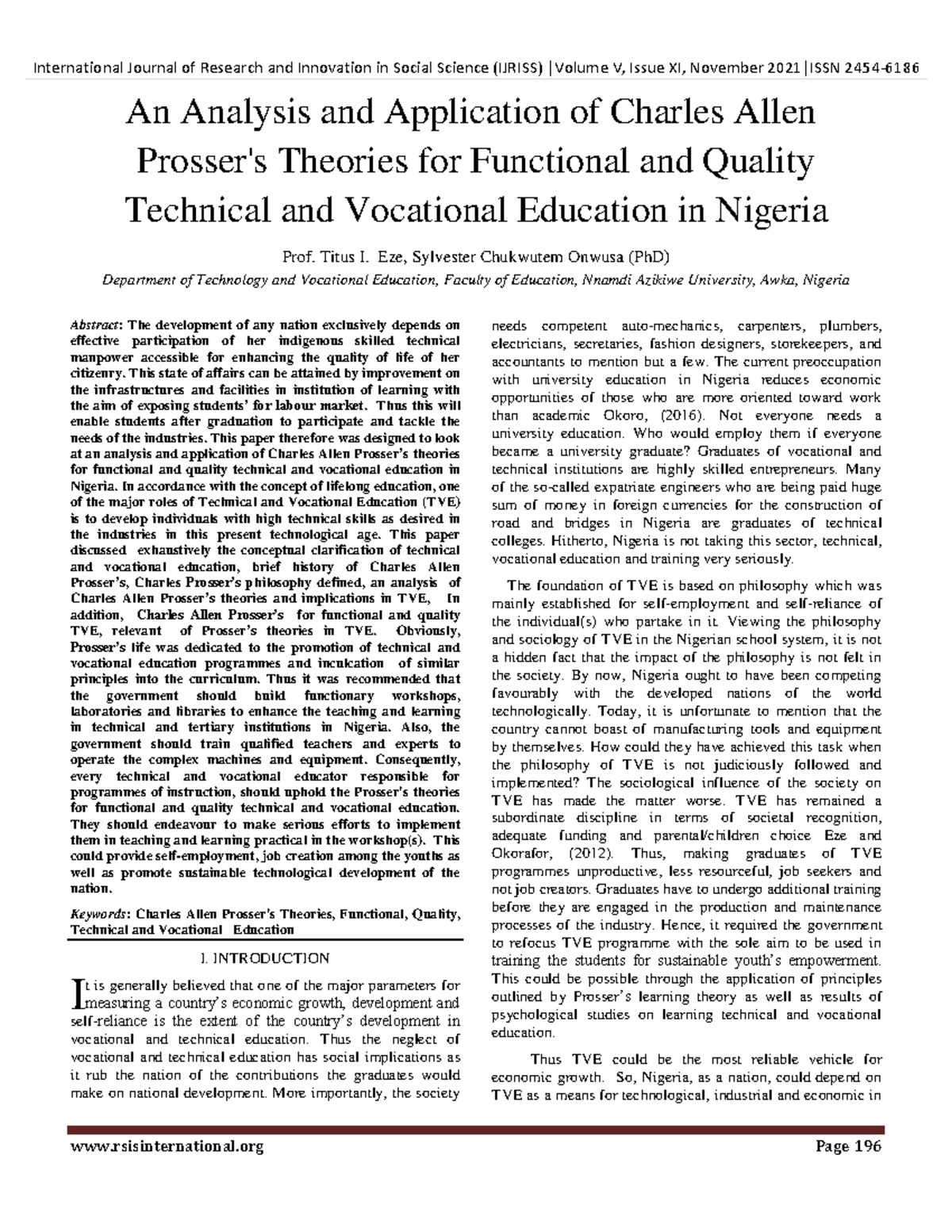 Reading material - Posser's Theorem - An Analysis and Application of ...
