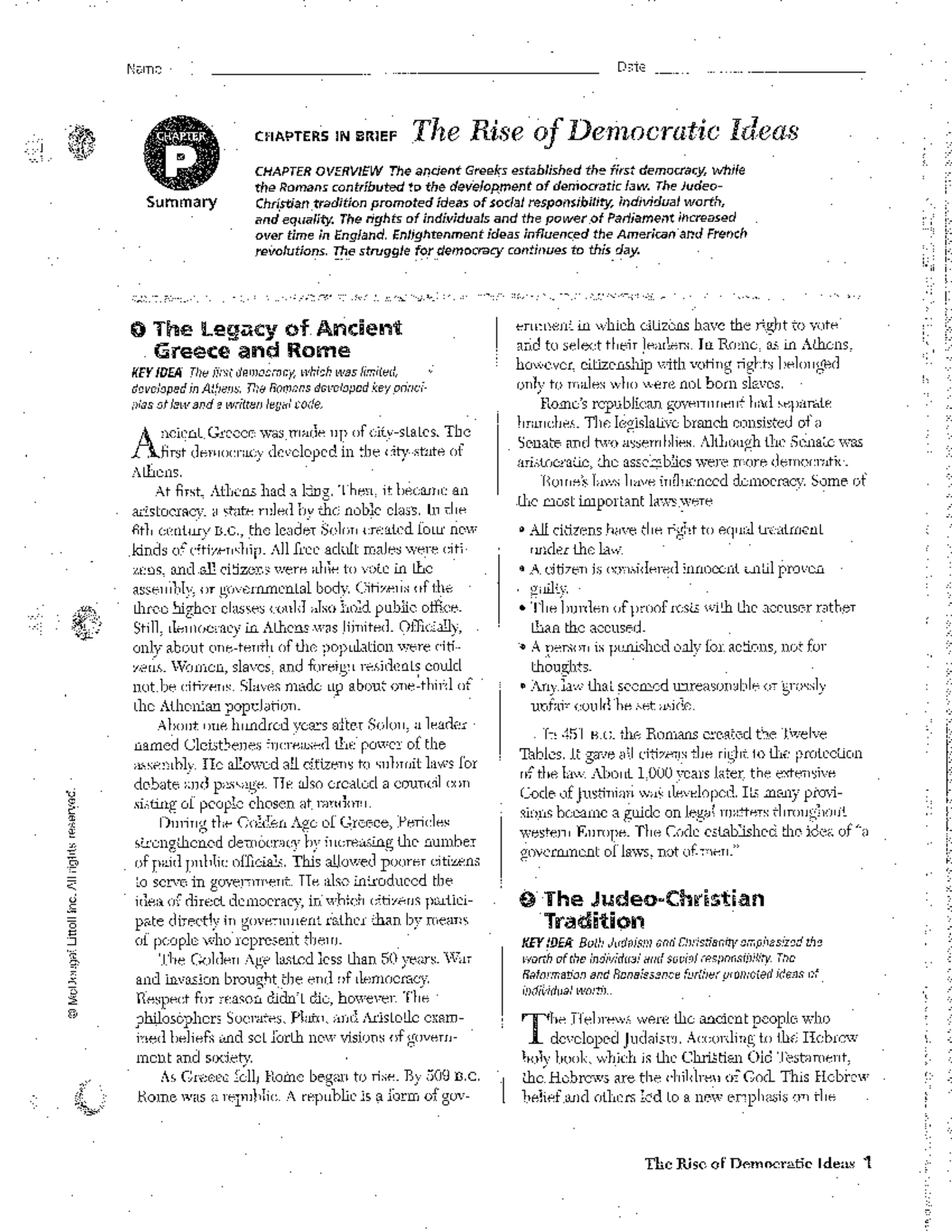 The Rise of Democratic Ideas Overview - GOVT E-30 - Studocu