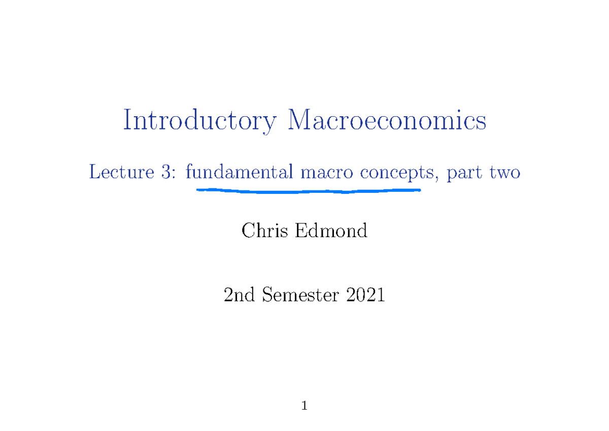 Econ10003 lecture 3 annotated - ECON10003 - Unimelb - Studocu