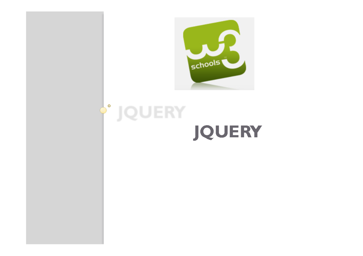 Jquery: introduzione alla libreria Javascript - JQUERY Introduzione jQuery è una libreria di ...