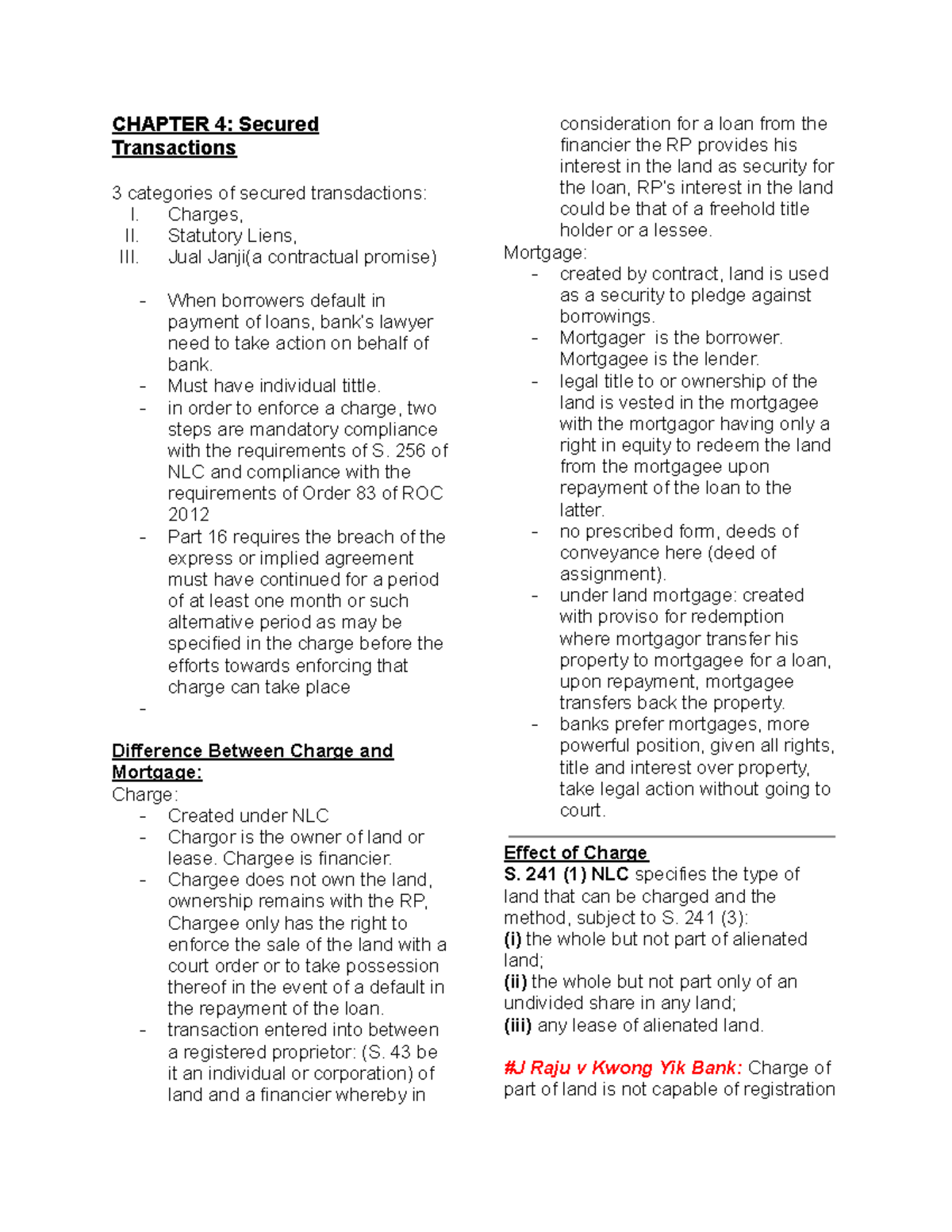 Chapter 4 Secured Transactions - CHAPTER 4: Secured Transactions 3 ...