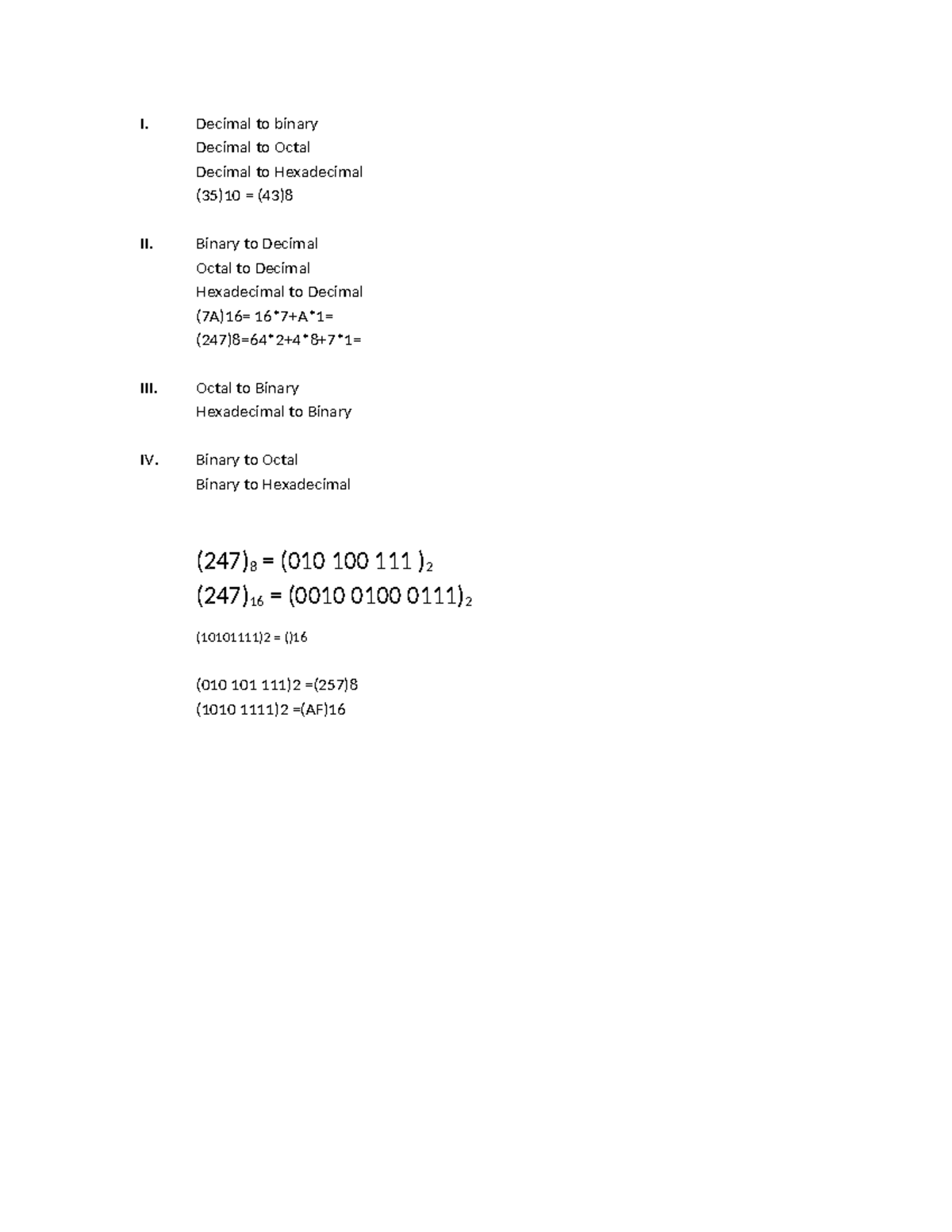 25901.Number system conversions - Computer Science & Engineering - I ...