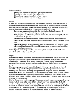 Chapter 2 - Lecture notes 2 - Learning Objectives: • Explain what the ...