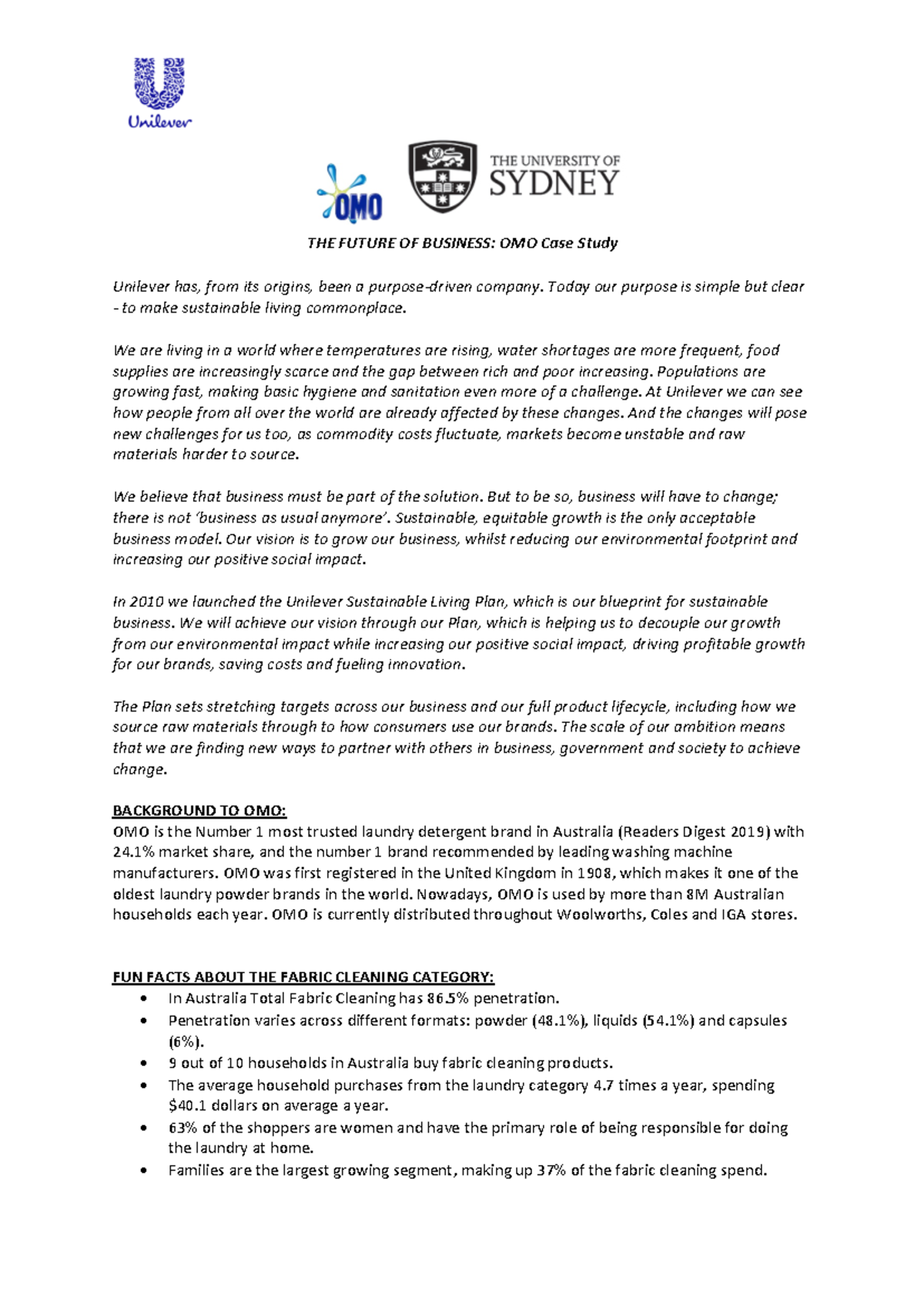 THE Future OF Business OMO course brief Final - THE FUTURE OF BUSINESS ...