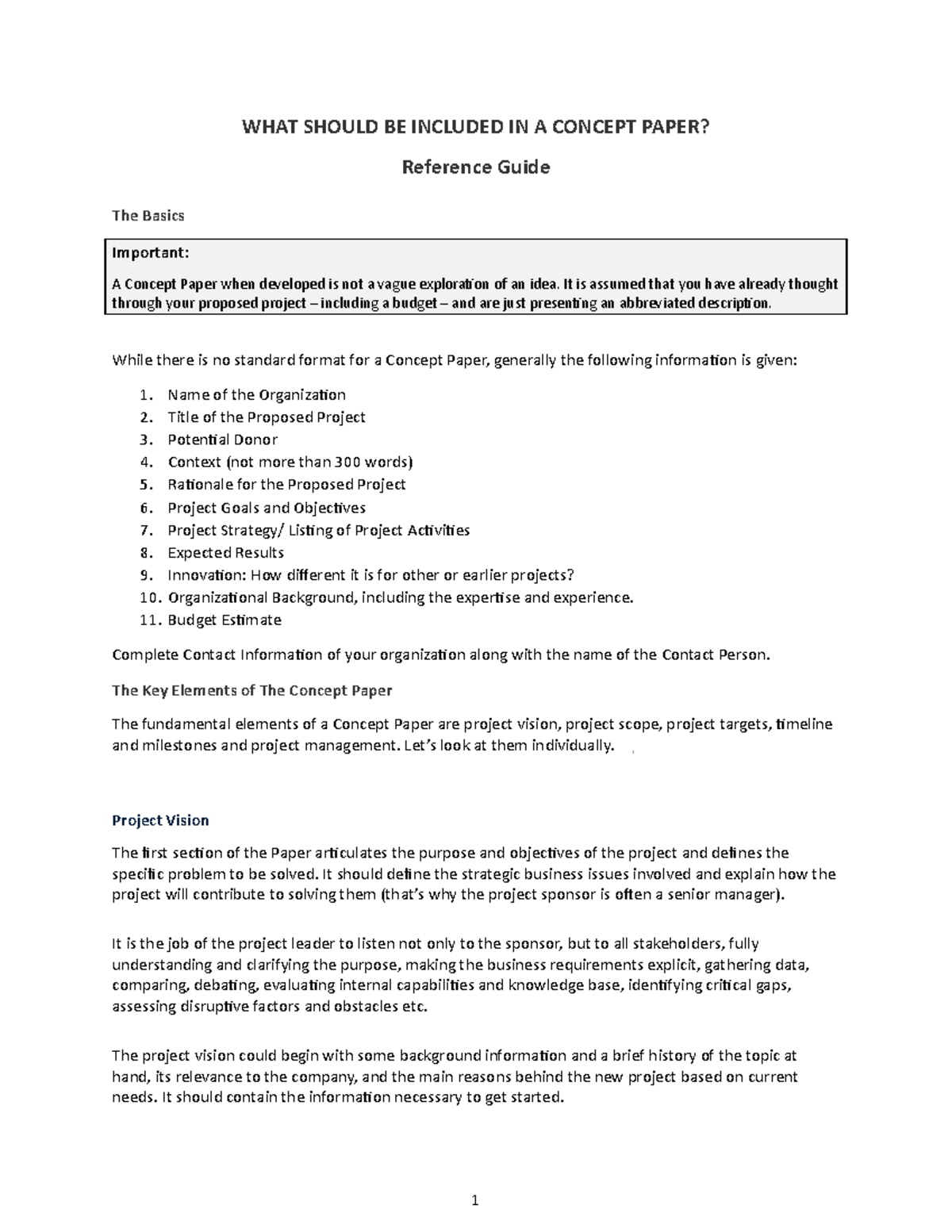 How-to-Write-a-Concept-Paper-Reference-Guide - WHAT SHOULD BE INCLUDED ...