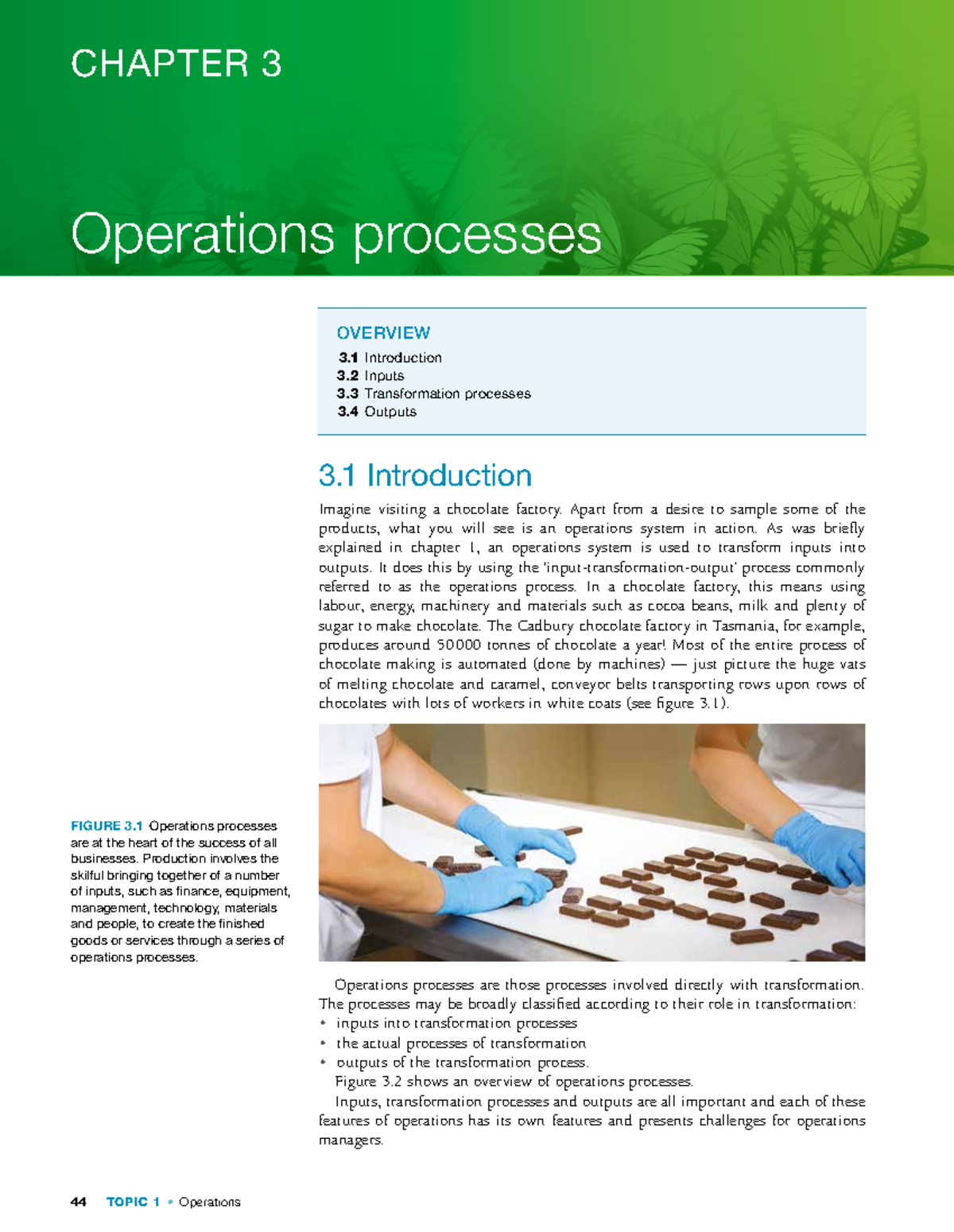 Chapter 3 - Business practical questions - 44 TOPIC 1 • Operations ...