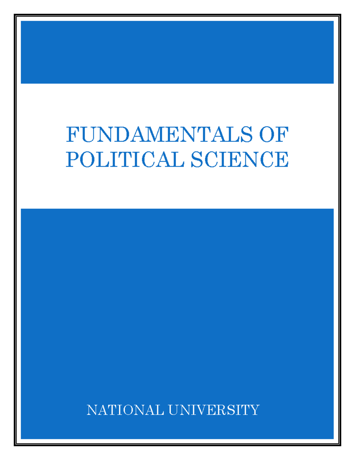 Political Ideologies - NATIONAL UNIVERSITY FUNDAMENTALS OF POLITICAL ...