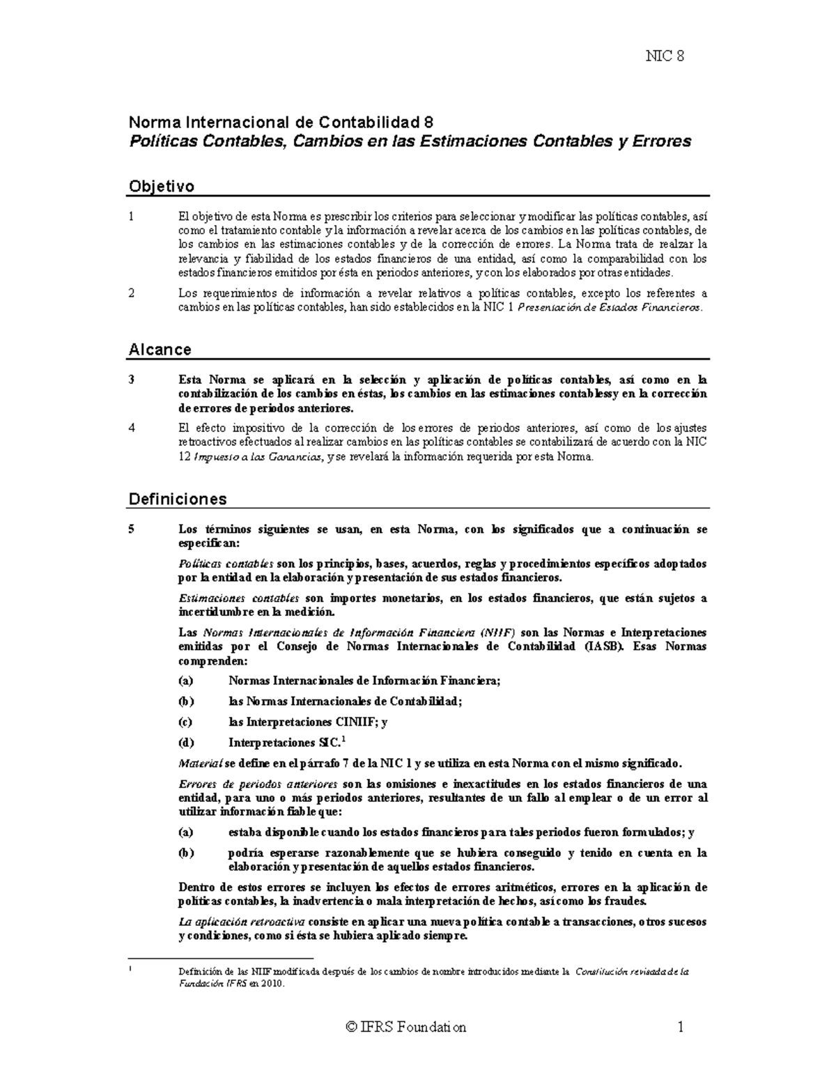 NIC 8 BV2023 GVT - Explicación de NIC 8 - Norma Internacional de Contabilidad 8 Políticas ...