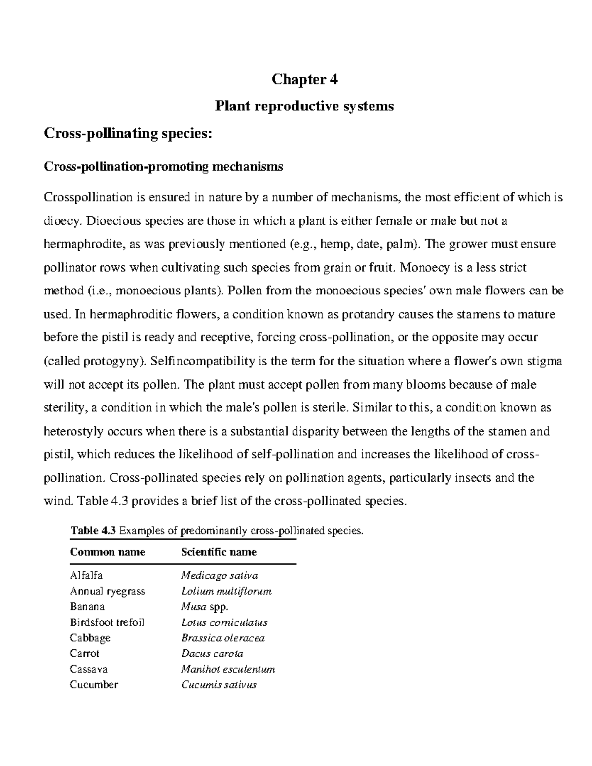 Principles of plant genetics and breeding 27 - Chapter 4 Plant ...