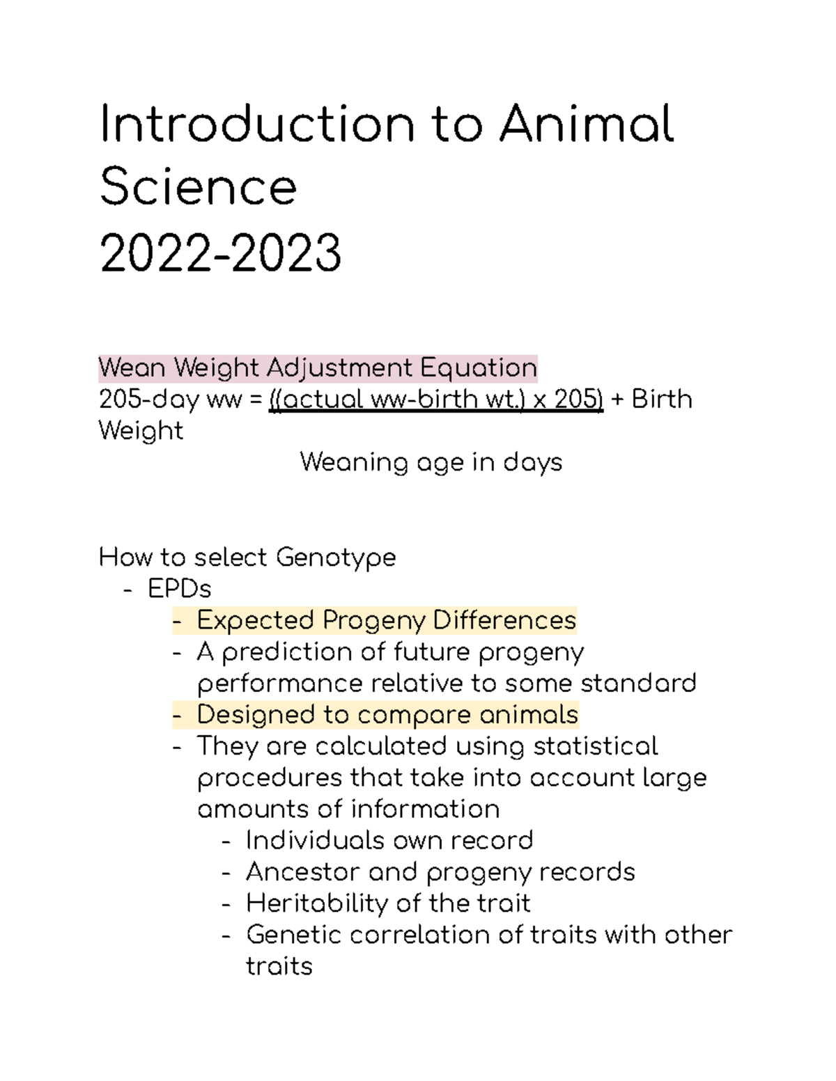 Introduction to Animal Science - Introduction to Animal Science 2022 ...