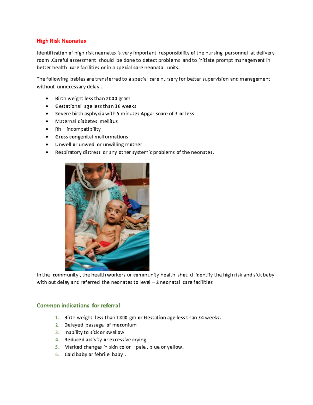 High risk neonates identification - High Risk Neonates Identification ...